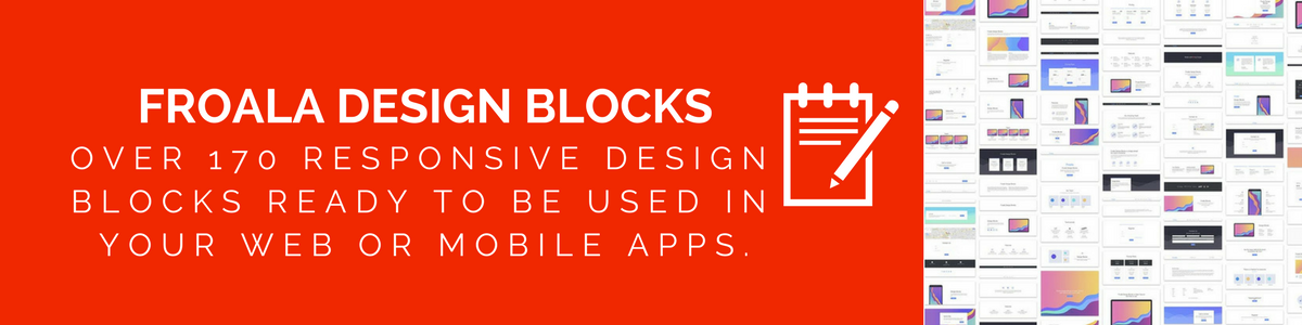 Froala Design Blocks - Over 170 responsive design blocks ready to be ...